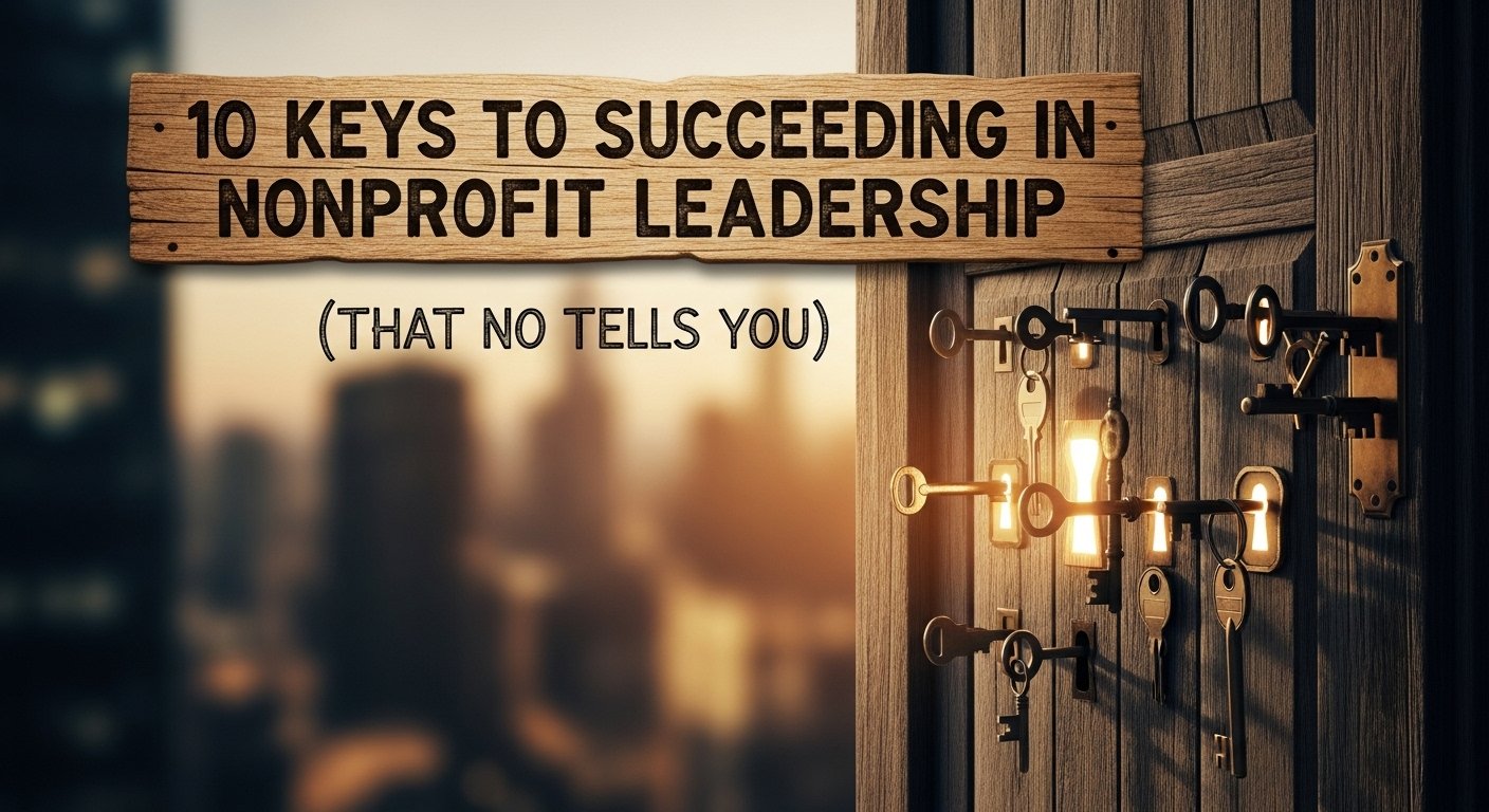 10 Keys to Succeeding in Nonprofit Leadership (That No One Tells You ...