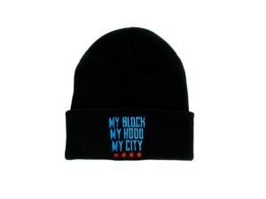 M3 Black and Blue Skully — MY BLOCK MY HOOD MY CITY