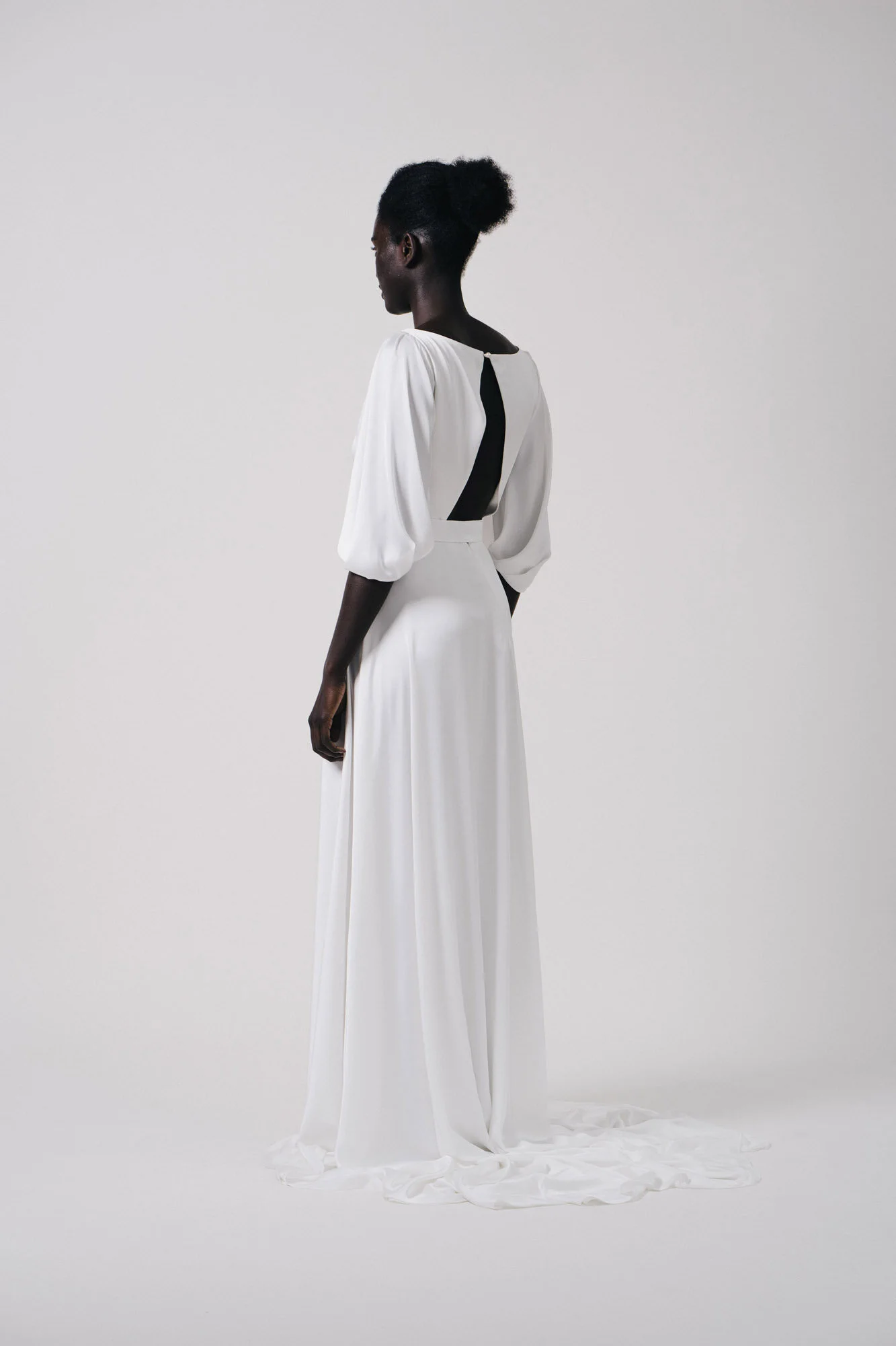 The Obsession Dress. Understated simple wedding dress with sleeves, V ...