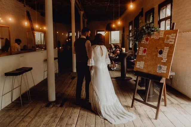 Real Bride Elizabeth - The Capella Sequinned Wedding dress — Rolling In ...