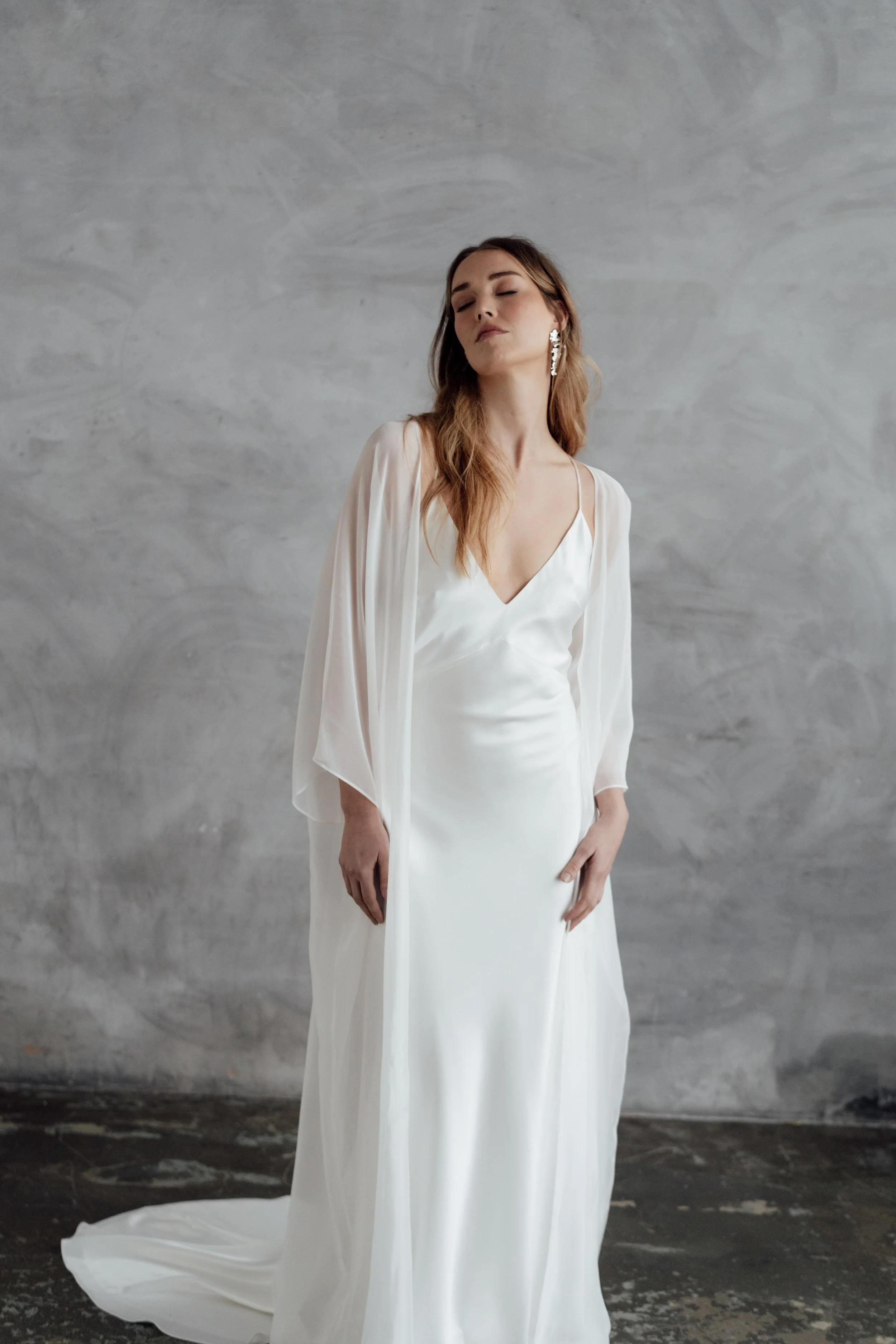 The Kimono Robe. A modern bridal cover-up kimono, cut from sustainable ...