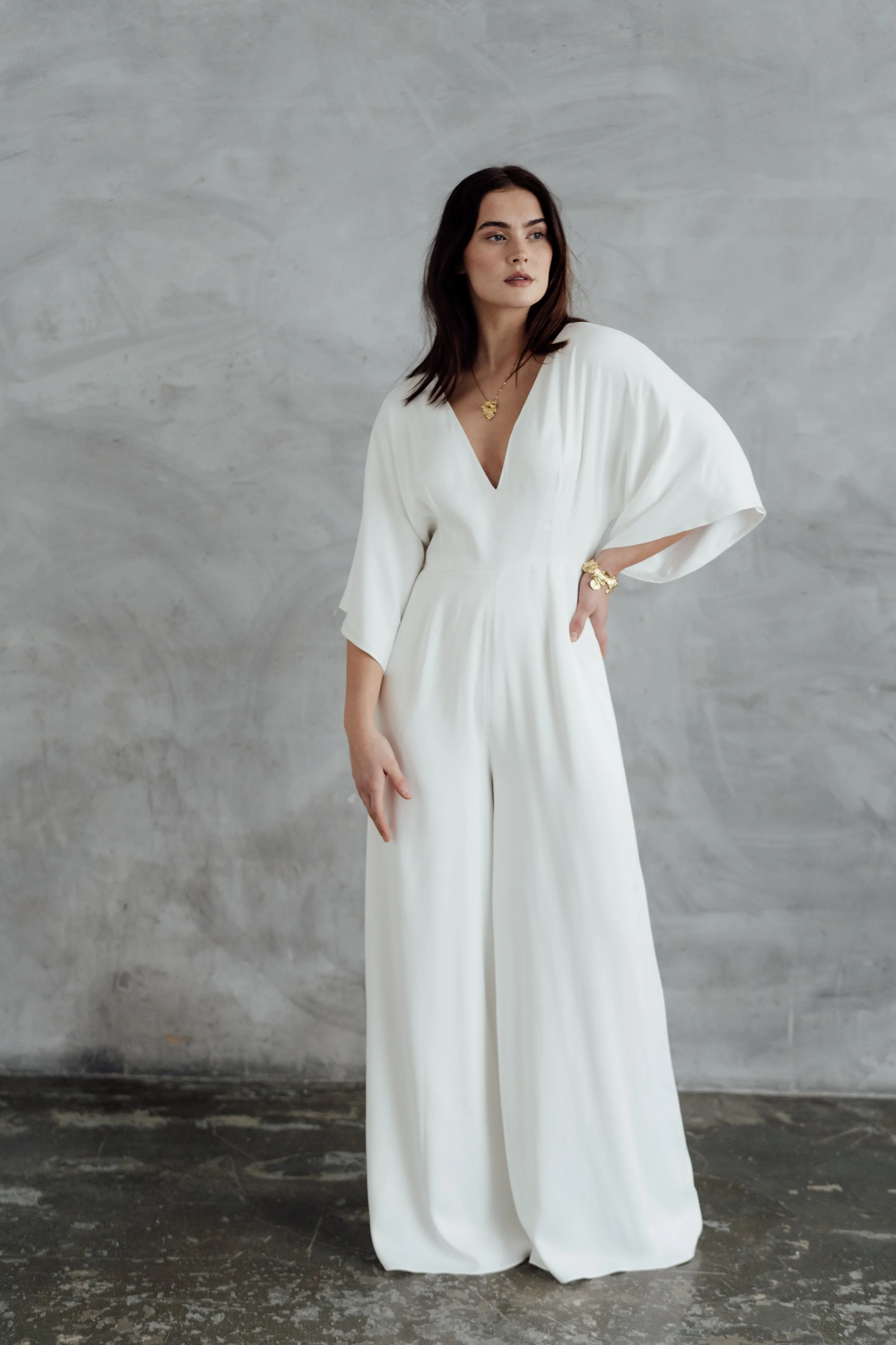 The Unaji Jumpsuit - strikingly simple bridal jumpsuit. — Rolling In ...