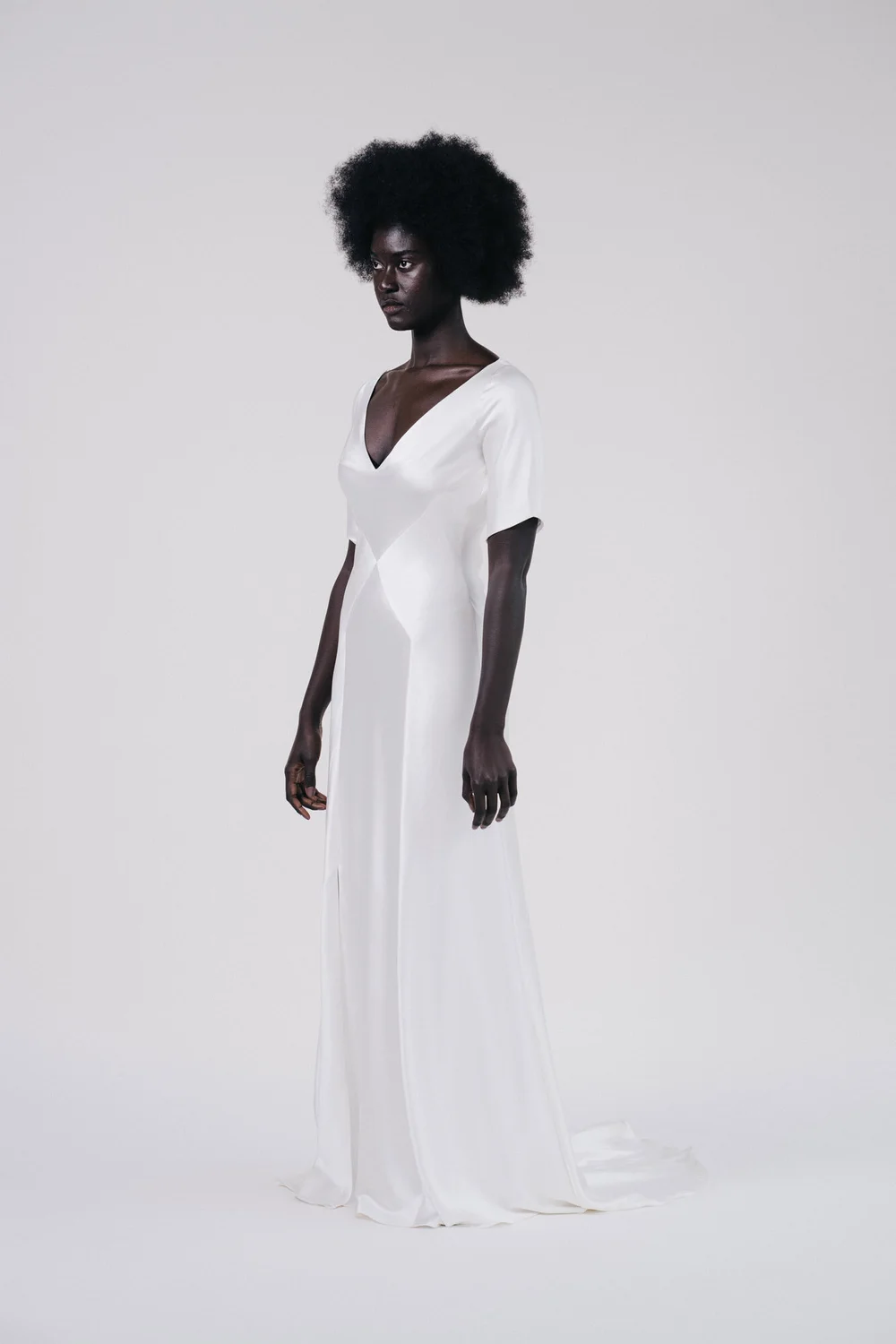 The Addiction Dress. Bias cut 100% silk wedding dress with sleeves ...
