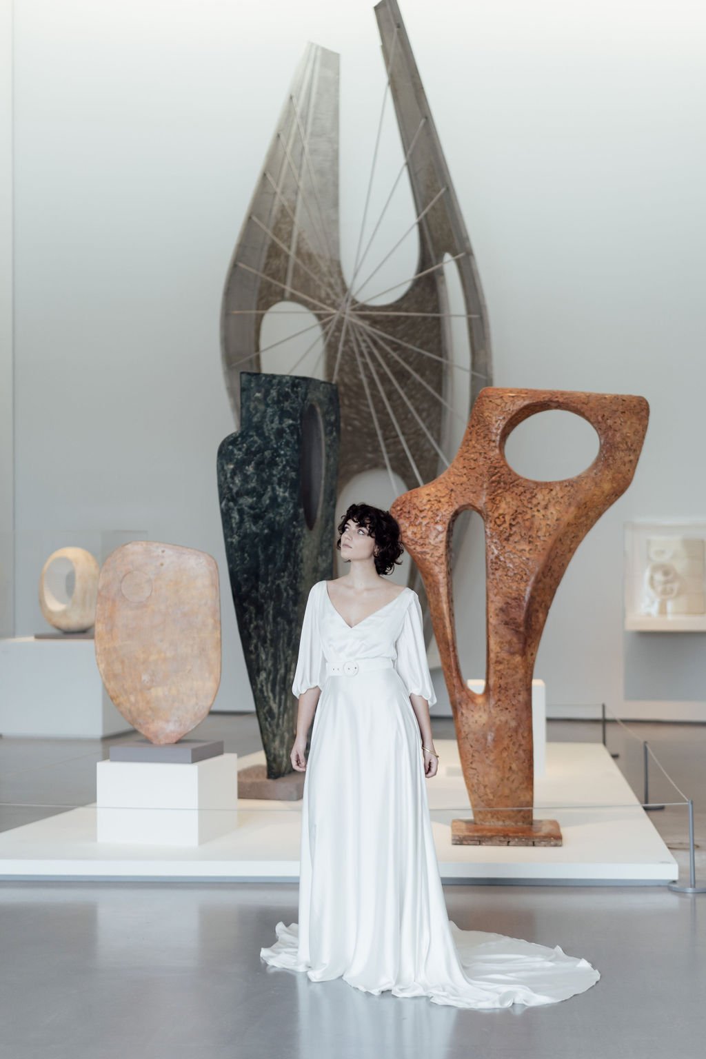 The Obsession Dress. Understated simple wedding dress with sleeves, V ...