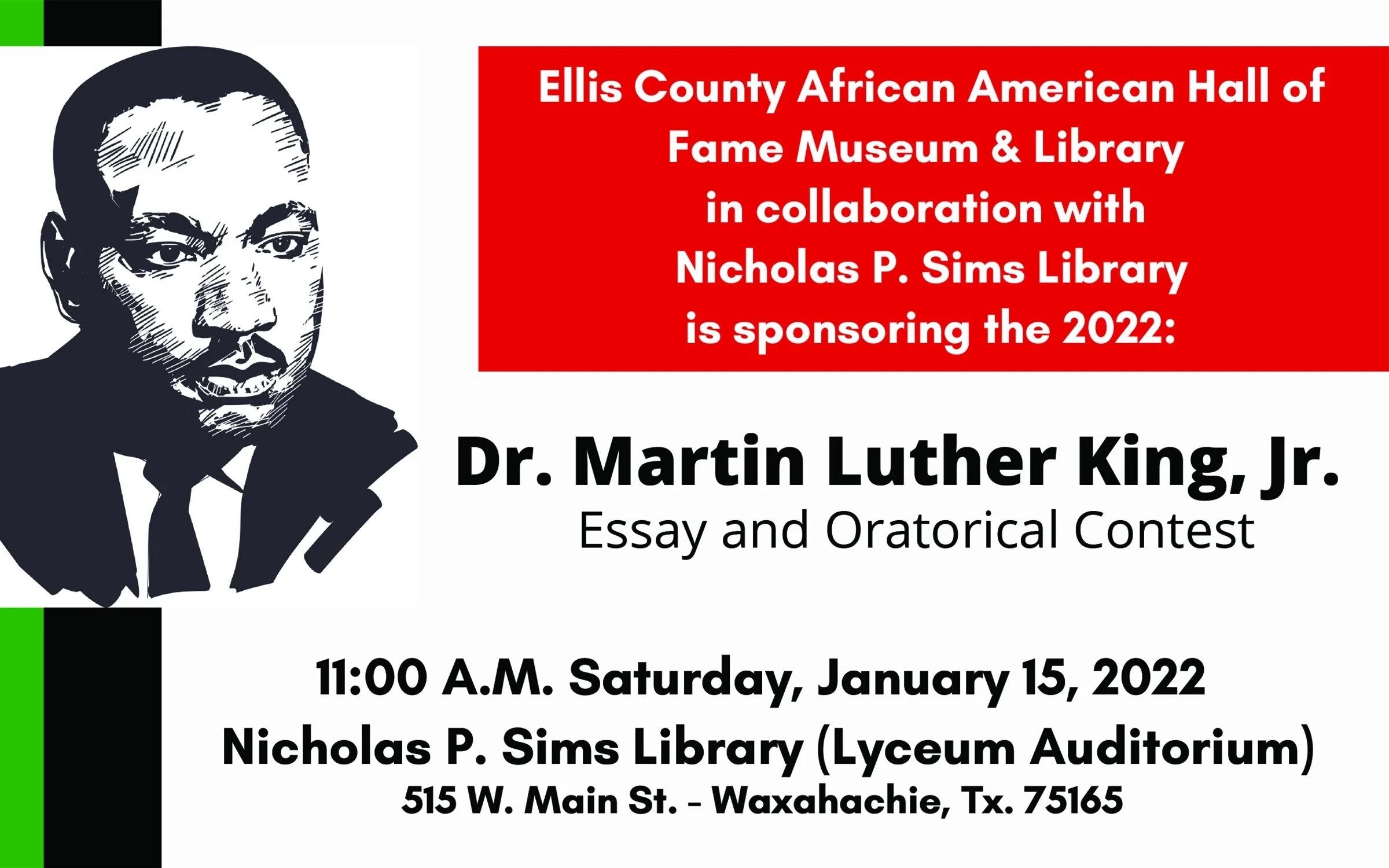 Dr. Martin Luther King Jr. Essay & Oratorical Competition — Ellis ...