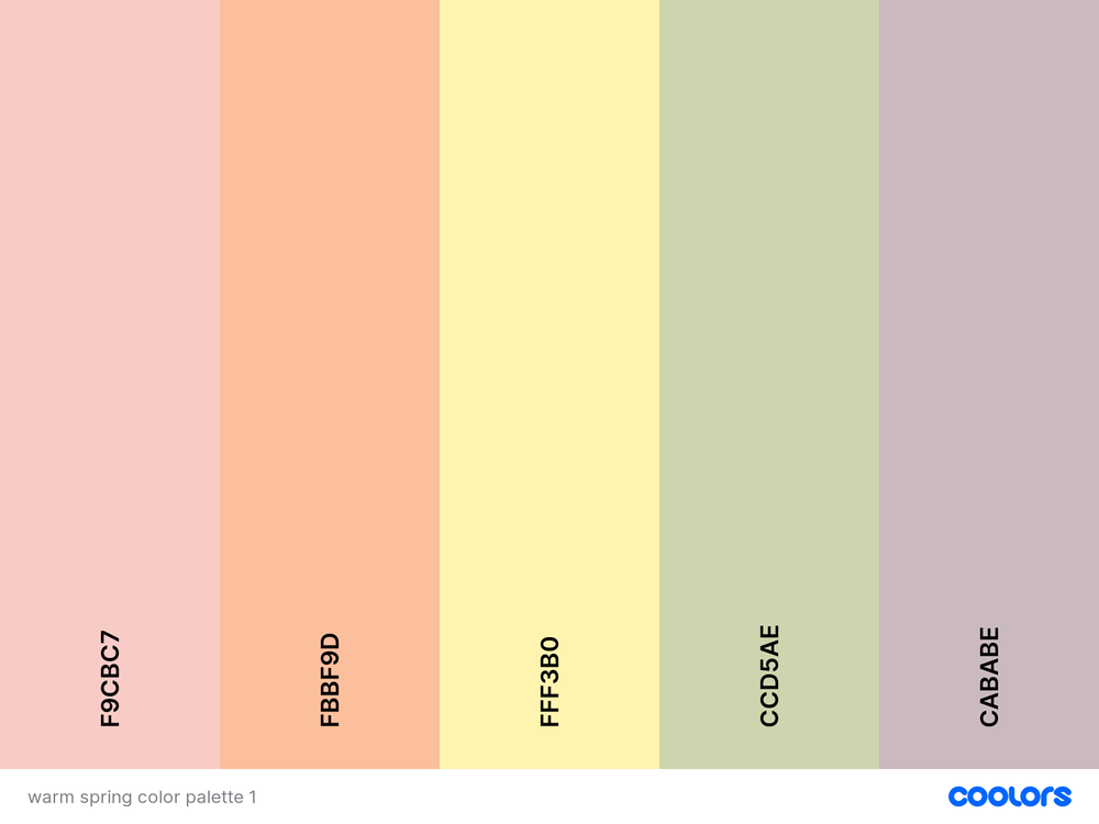16 Unique, Seasonal Color Palettes That Can Be Used as the Months ...