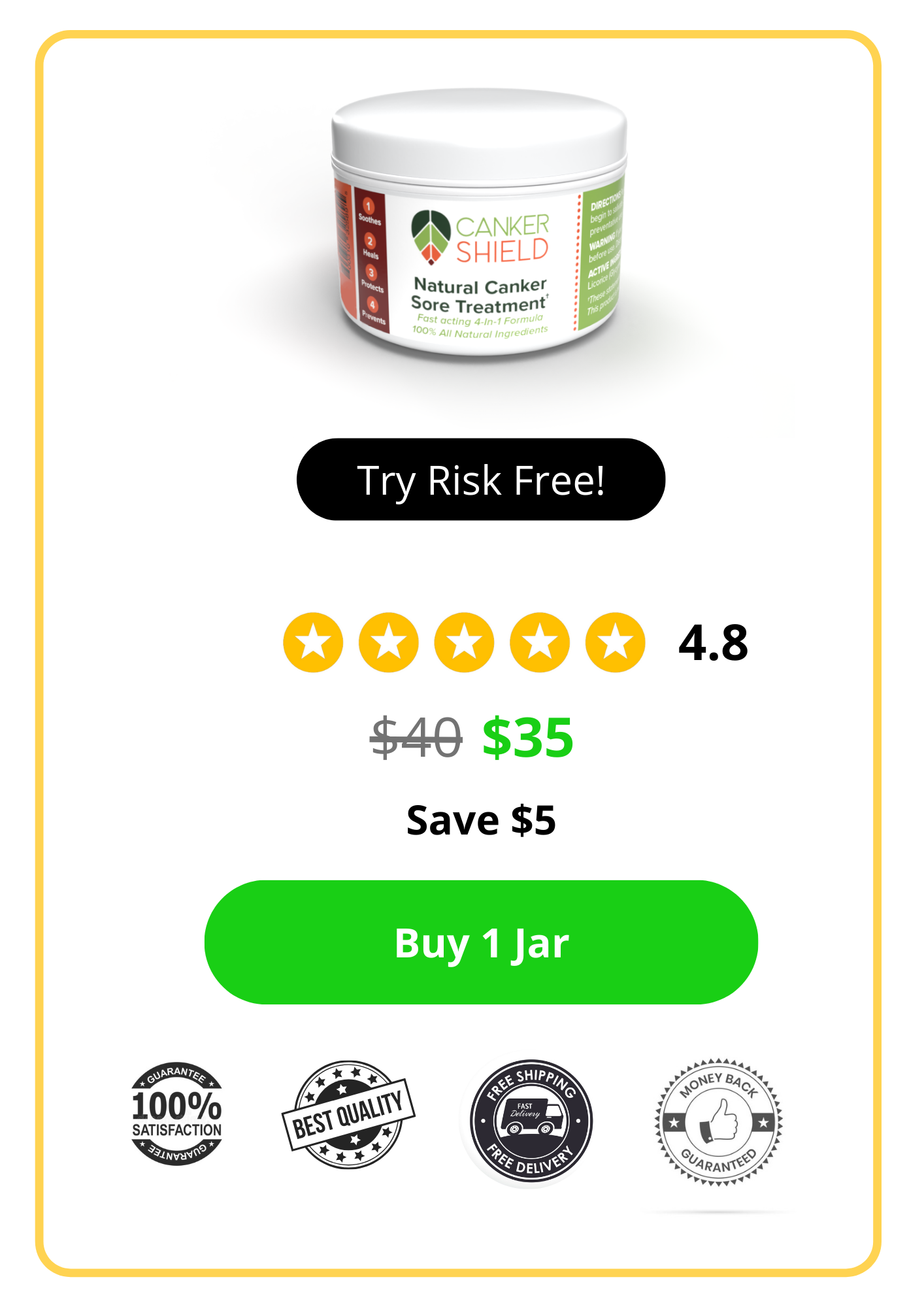 Canker Shield: Canker Sore Treatment & Best Mouth Ulcer Reliever