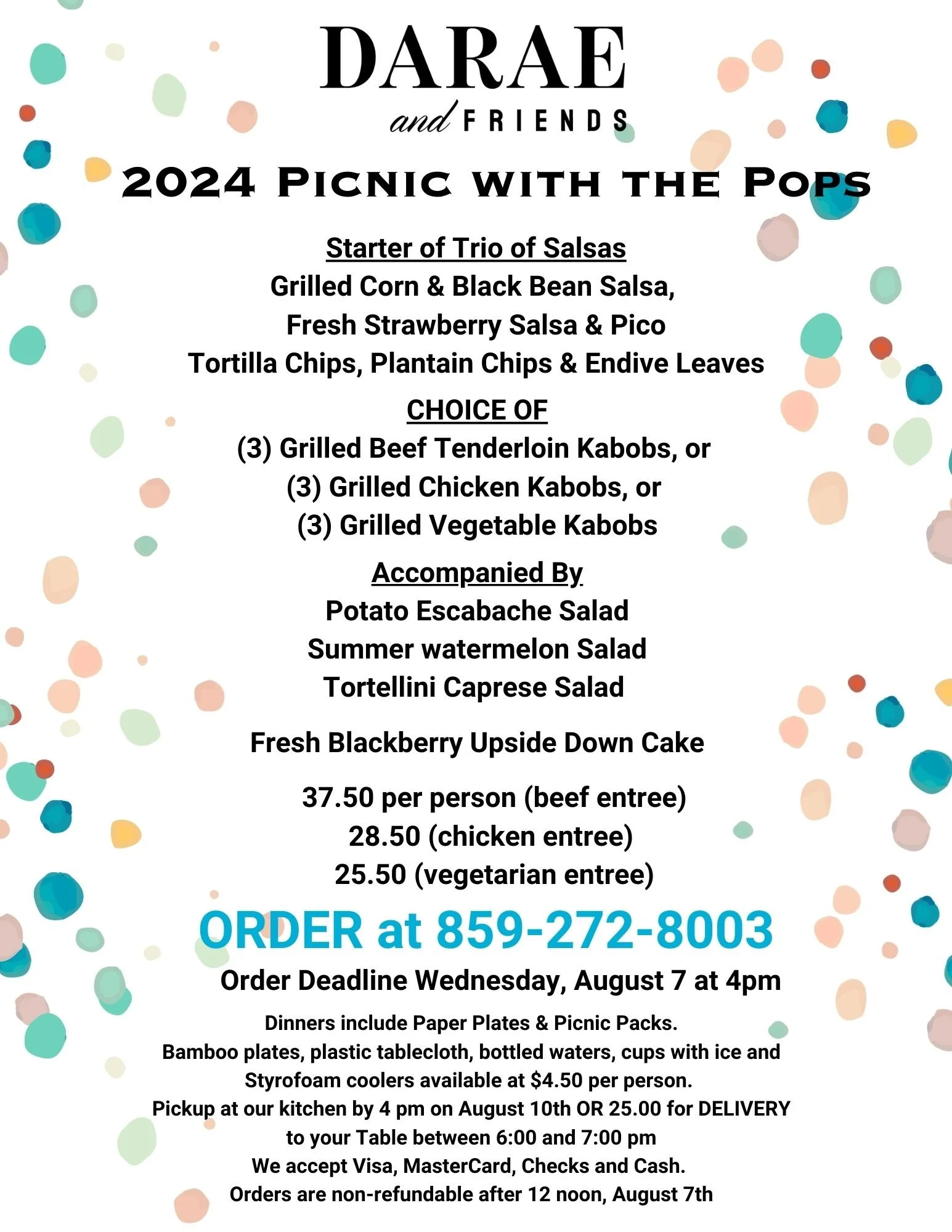 Darae Menu — Picnic with the Pops Lexington