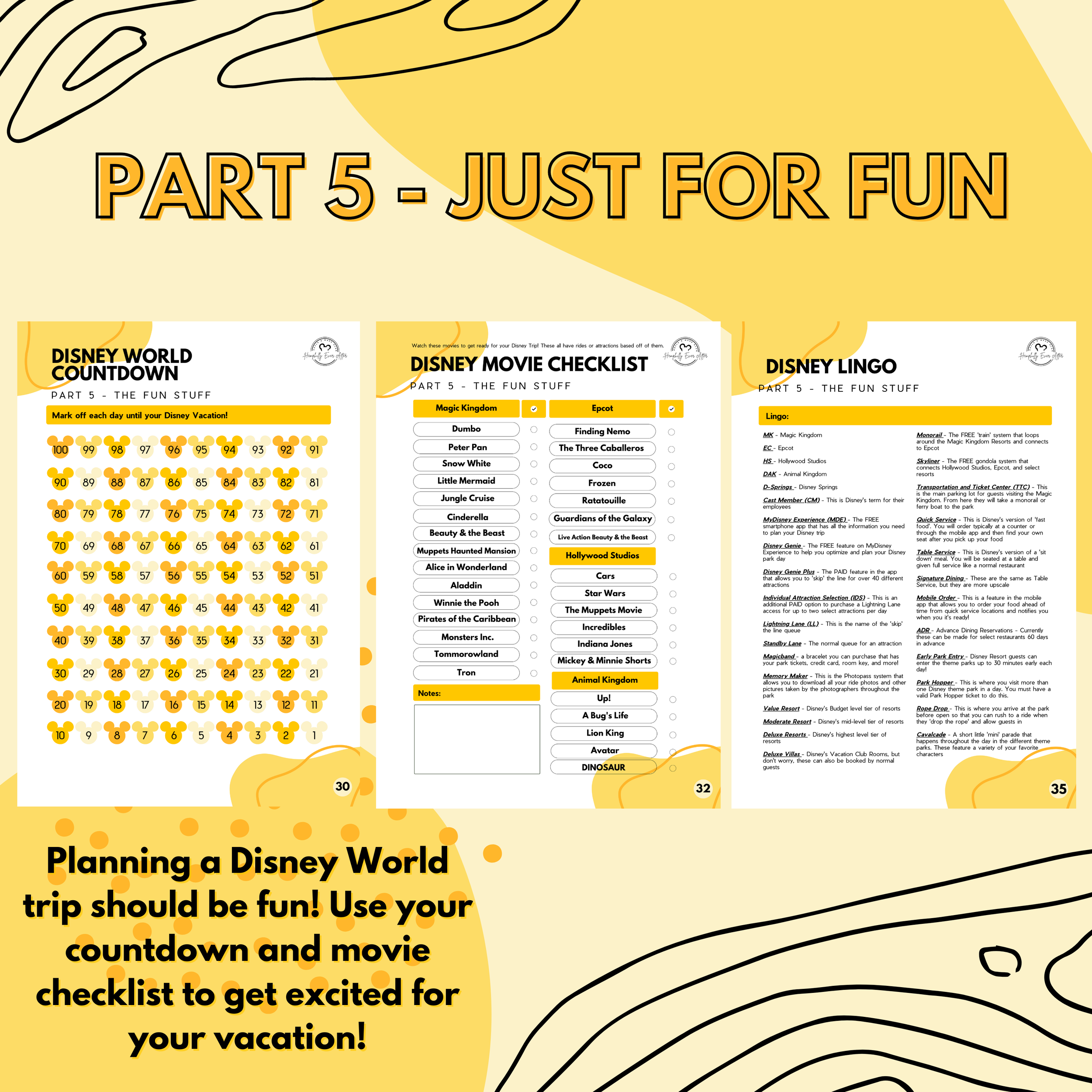 Disney World Printable Planner — Hemphilly Ever After