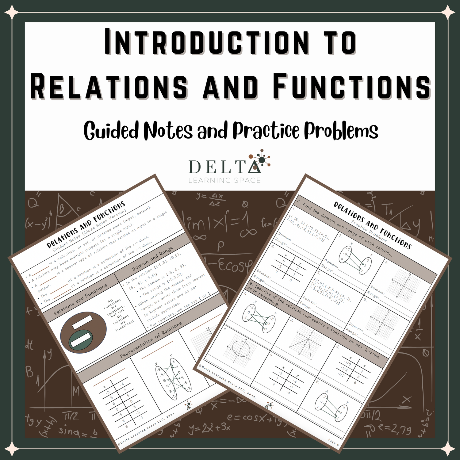 Modeling Using Quadratics Worksheet — Delta Learning