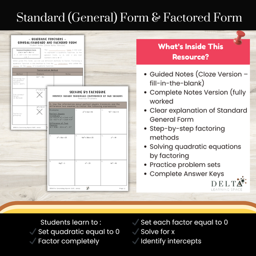 Modeling Using Quadratics Worksheet — Delta Learning
