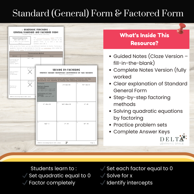 Modeling Using Quadratics Worksheet — Delta Learning