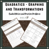 Modeling Using Quadratics Worksheet — Delta Learning