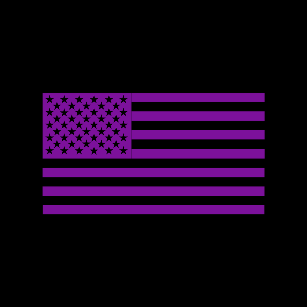 Purple American Flag