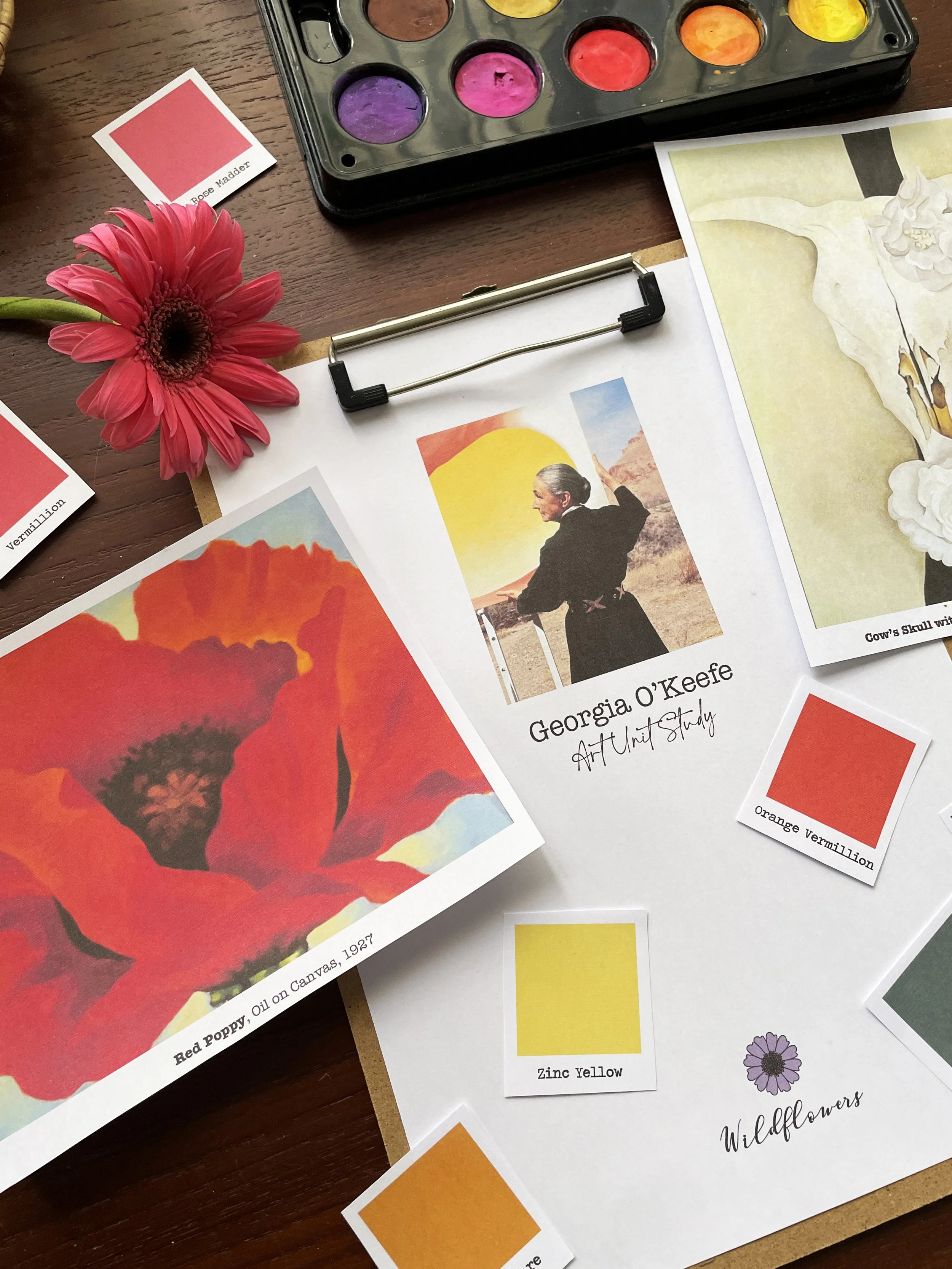 Frida Kahlo Art Unit Study — Wildflowers