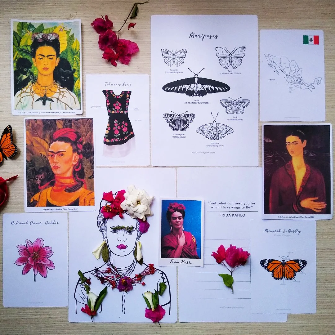 Frida Kahlo Art Unit Study — Wildflowers