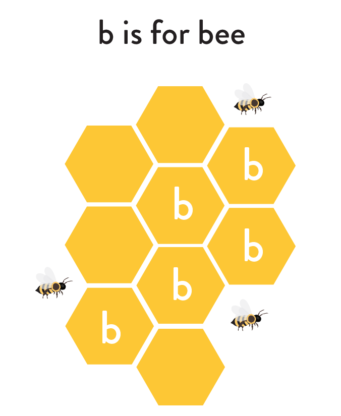 b is for bee, b & d sorting — Wildflowers