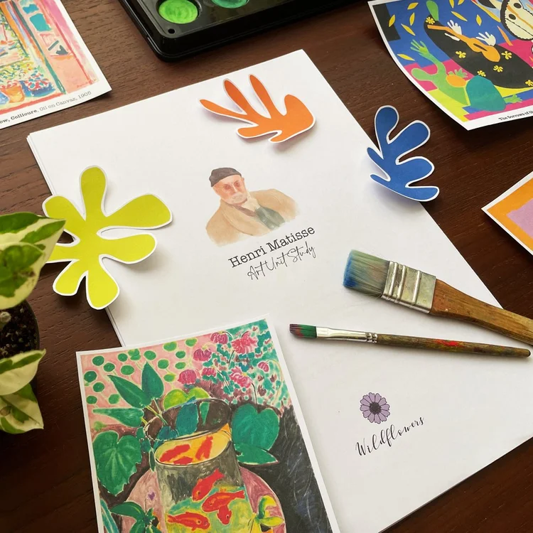 Frida Kahlo Art Unit Study — Wildflowers