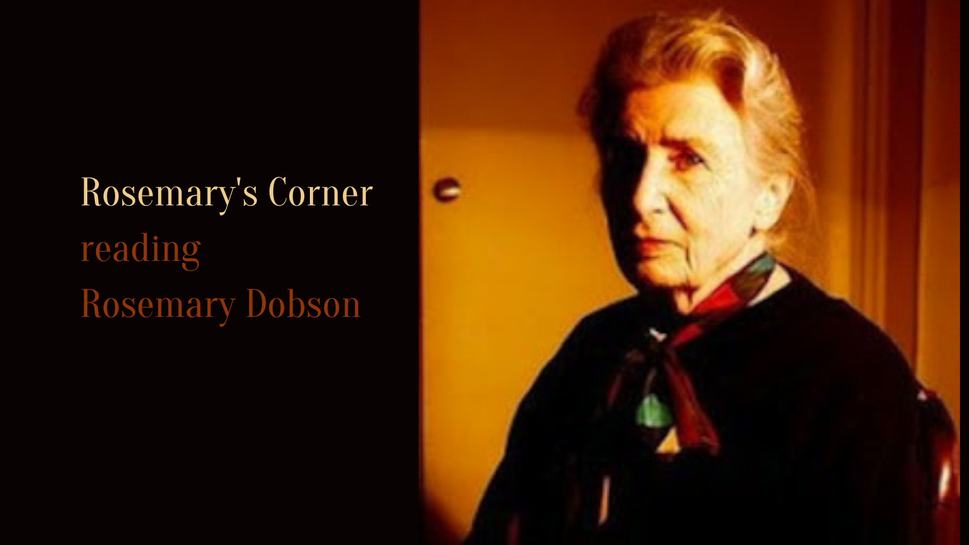 Rosemary’s Corner - reading Rosemary Dobson — Poetic City Festival ...