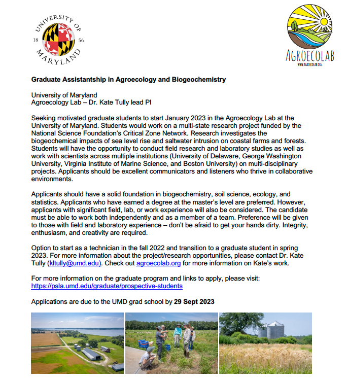 Employment — Agroecology Lab