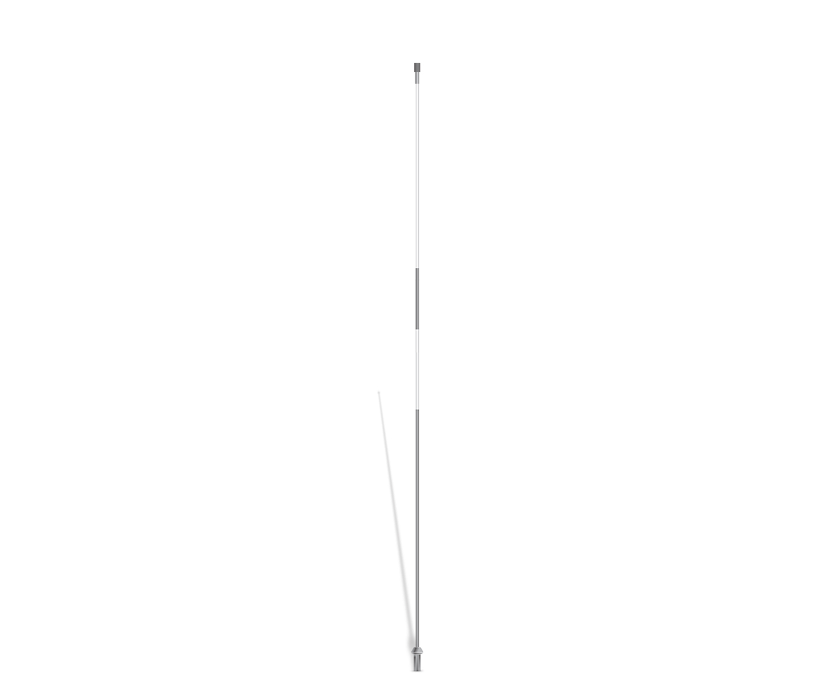 Flagstick - 1/2" - UK - White & Black — Tacit
