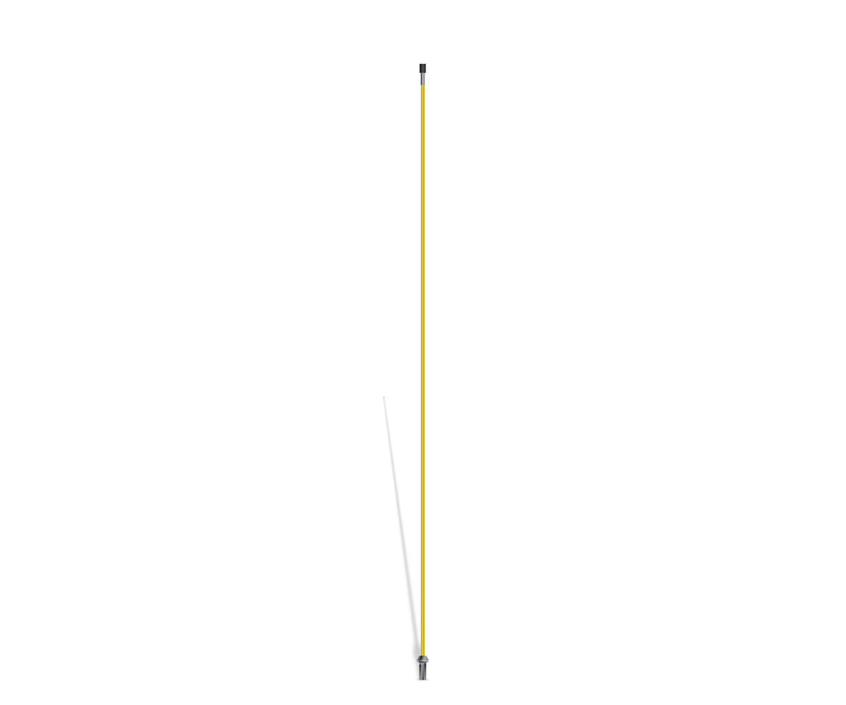 Flagstick - 1/2" - USA - White & Black — Tacit
