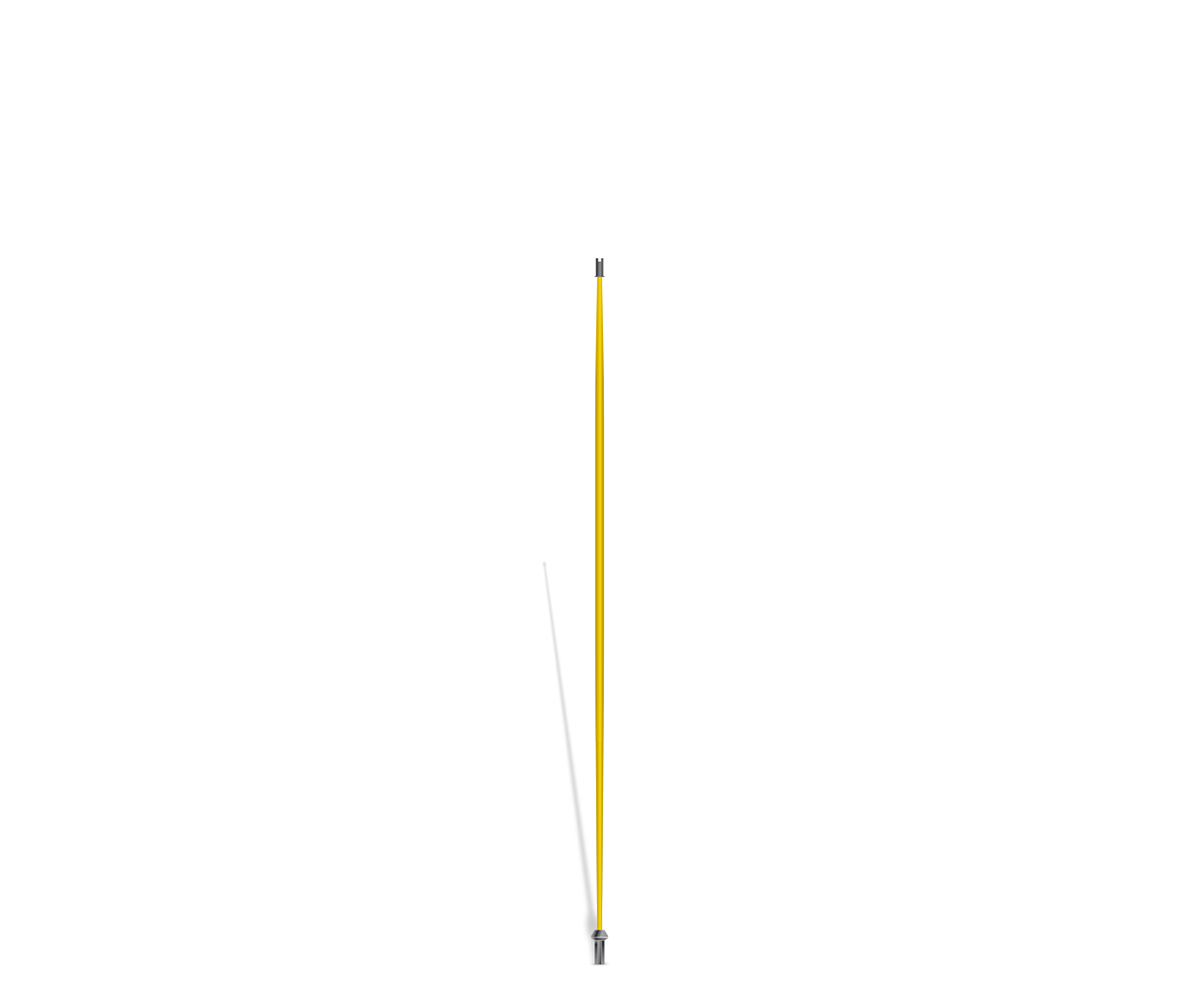 Flagstick - Tournament - Tacit - White & Red — Tacit