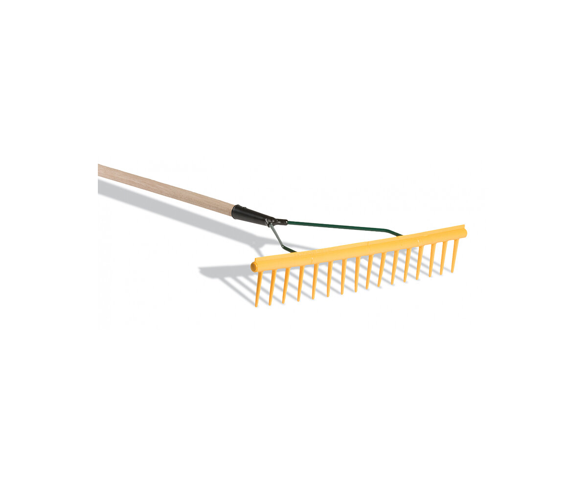 16P Short Tooth Curved Maintenance Rake — Tacit