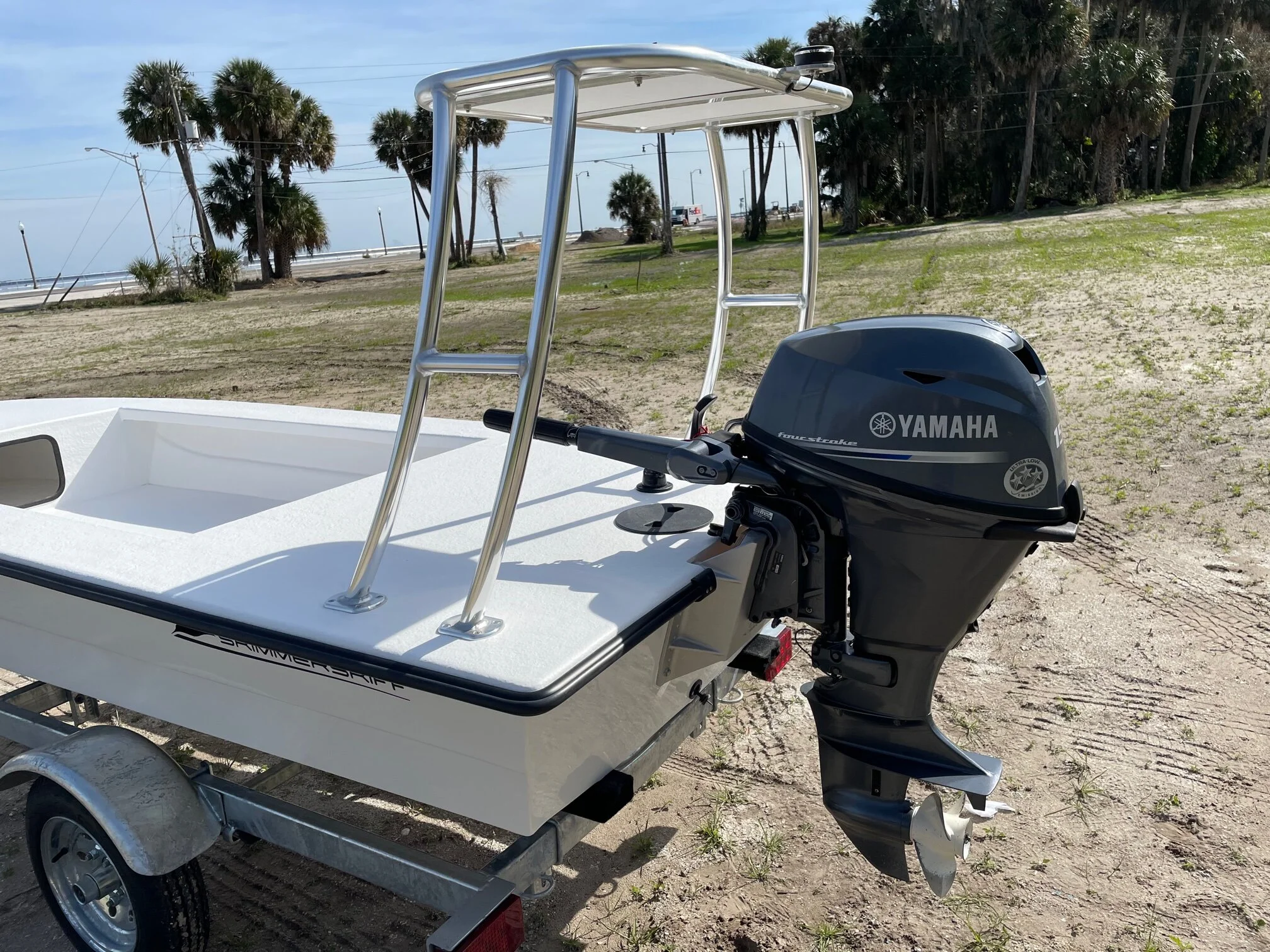 Skimmer Skiff 14-6 Tiller - $13,900 — Orange Beach Skiffs