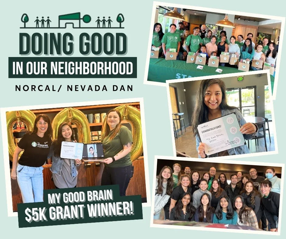 We’re recipients of the Starbucks’ Neighborhood Grant! — My Good Brain