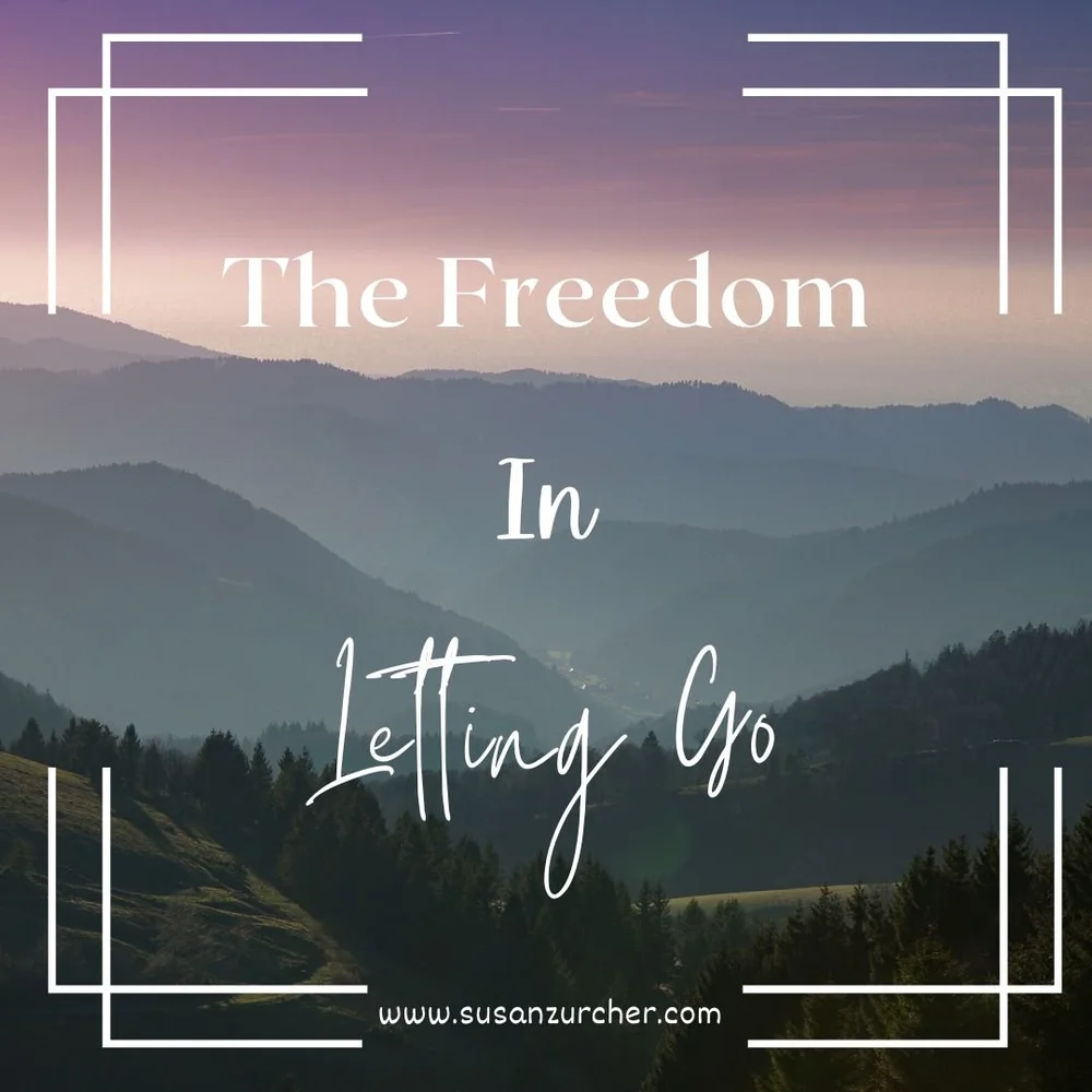 The Freedom in Letting Go — Susan Zurcher