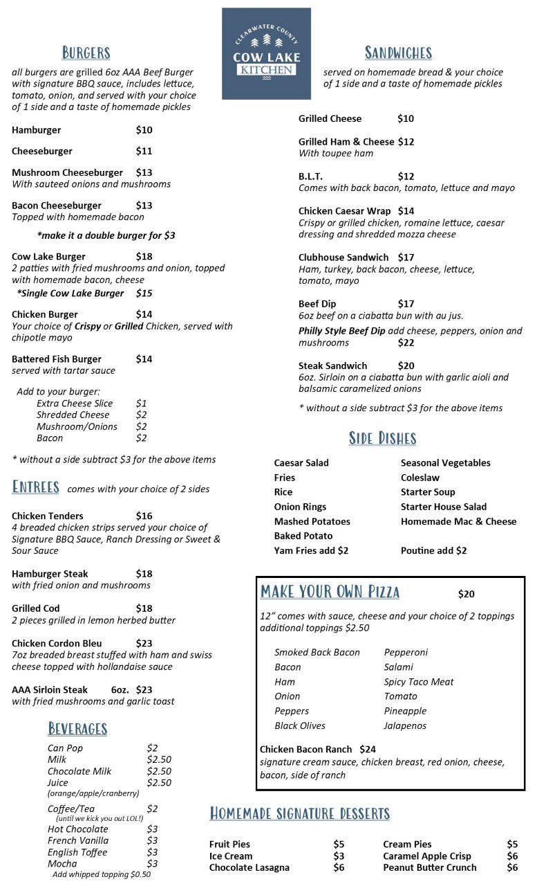 Kitchen — Cow Lake Store & Resort