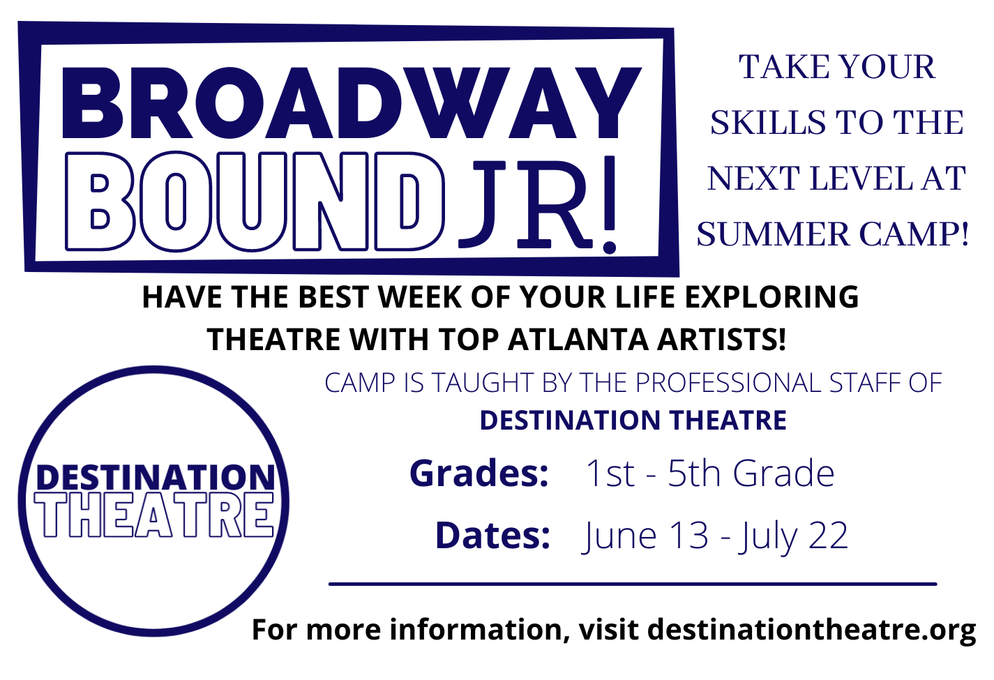 Summer Camps — DESTINATION THEATRE
