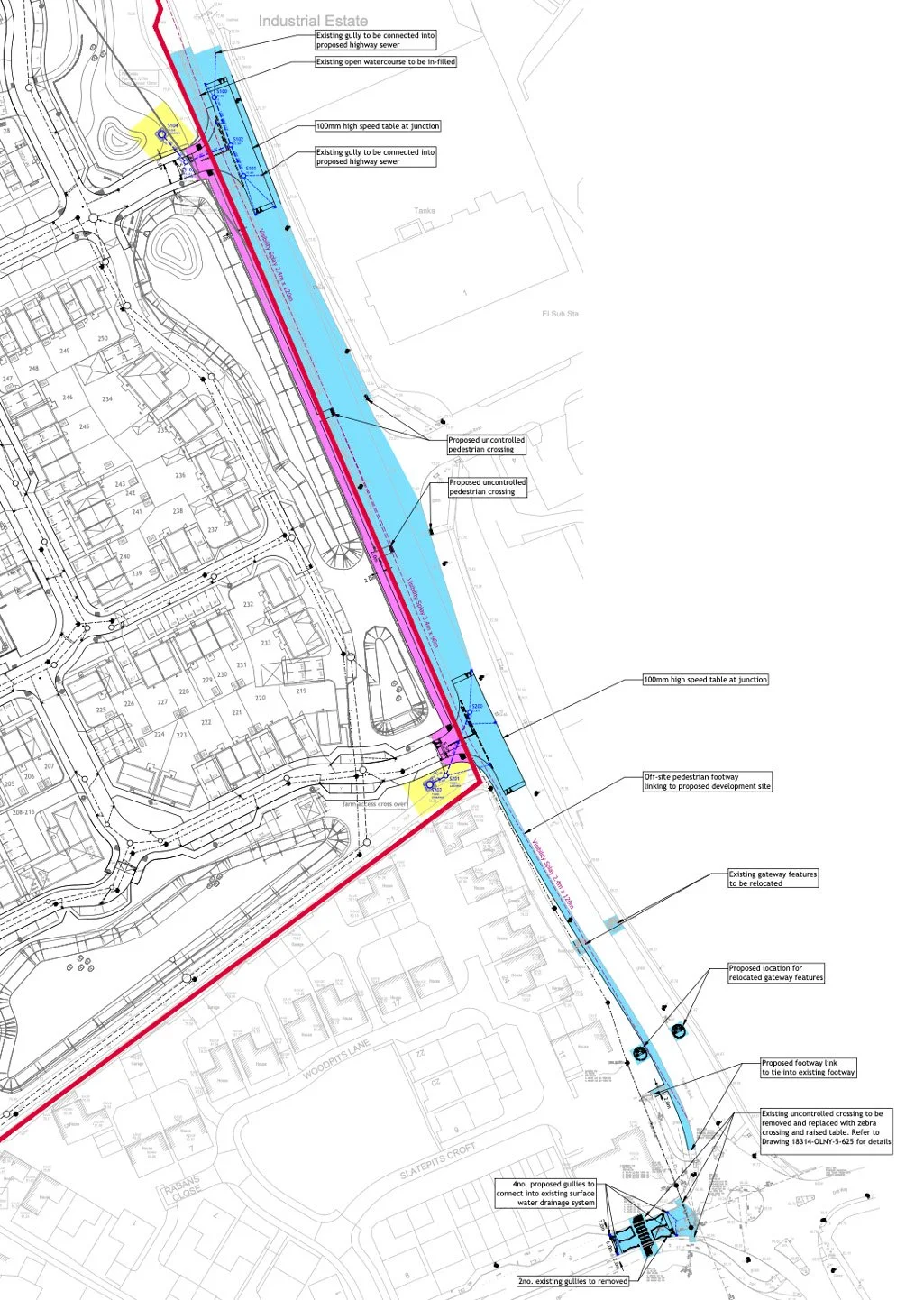 s278 highway improvement — Yardley Manor