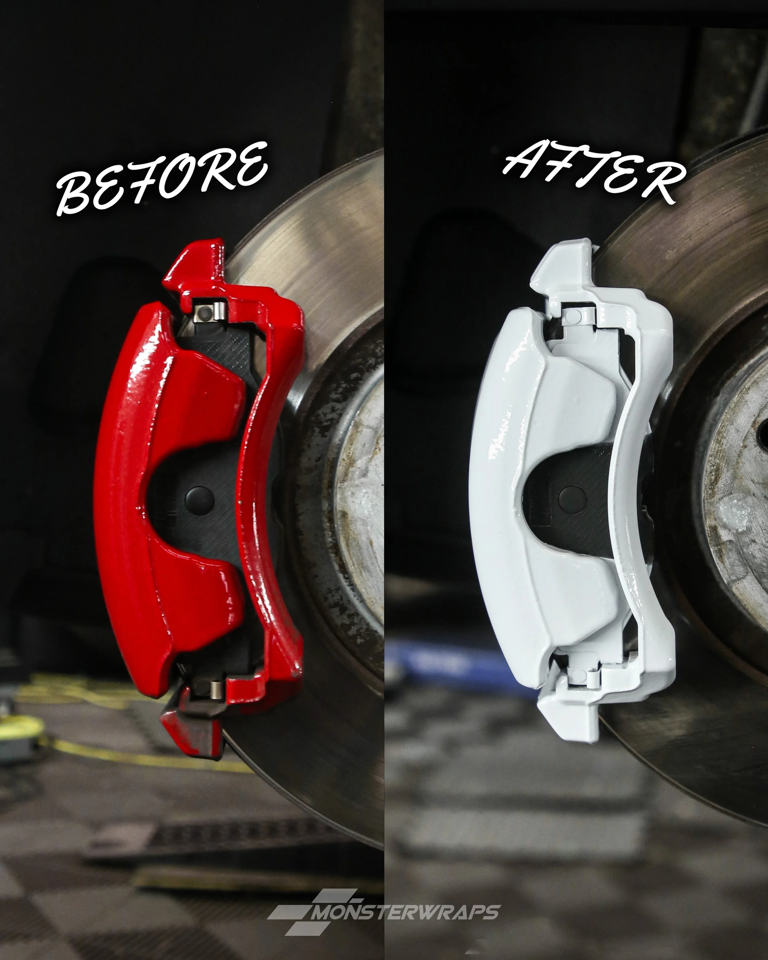Professional Brake Caliper Painting Service in Hampshire — Monsterwraps