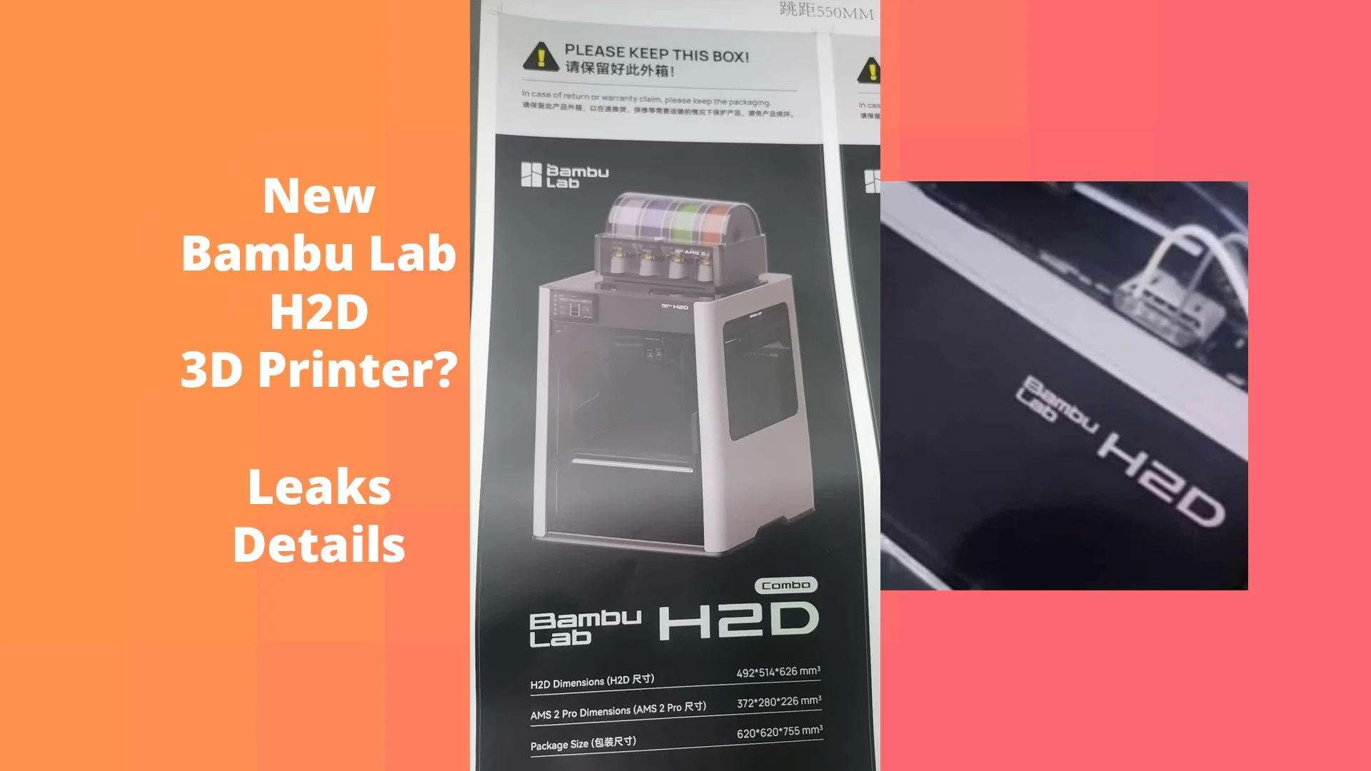 Leaked: Bambu Lab H2D 3D Printer Details – Dual Nozzles, Bigger Build Volume & More!