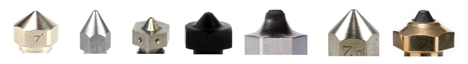 How to identify 3d printer nozzle type