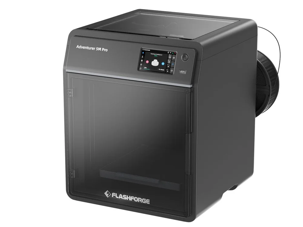 Flashforge 3D Adventurer 5M Series with specifications