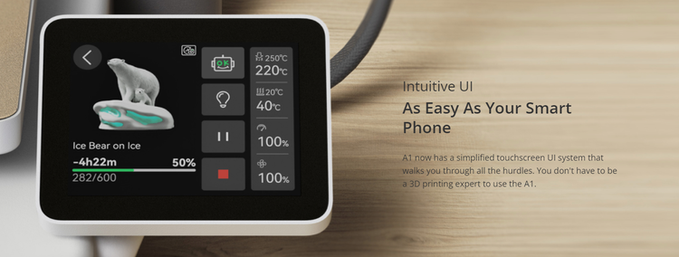 This is the new Bambu Lab A1 large 3D Printer