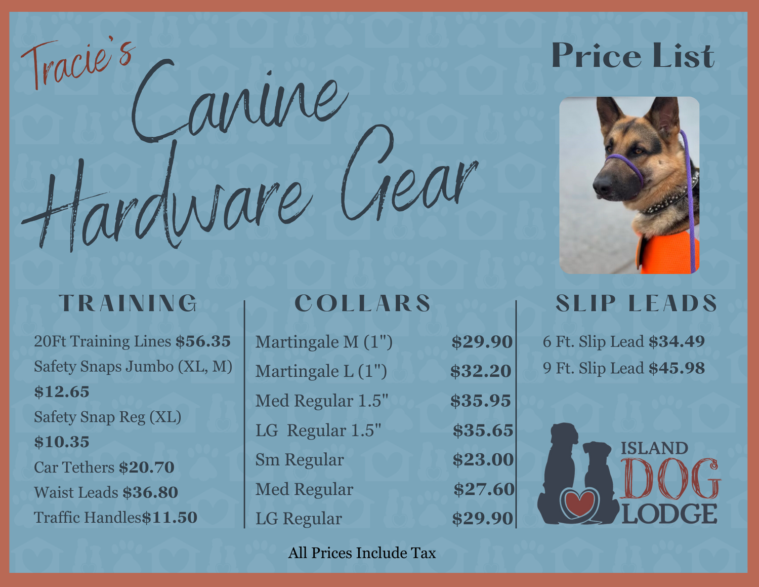 Canine Hardware Gear — Island Dog Lodge
