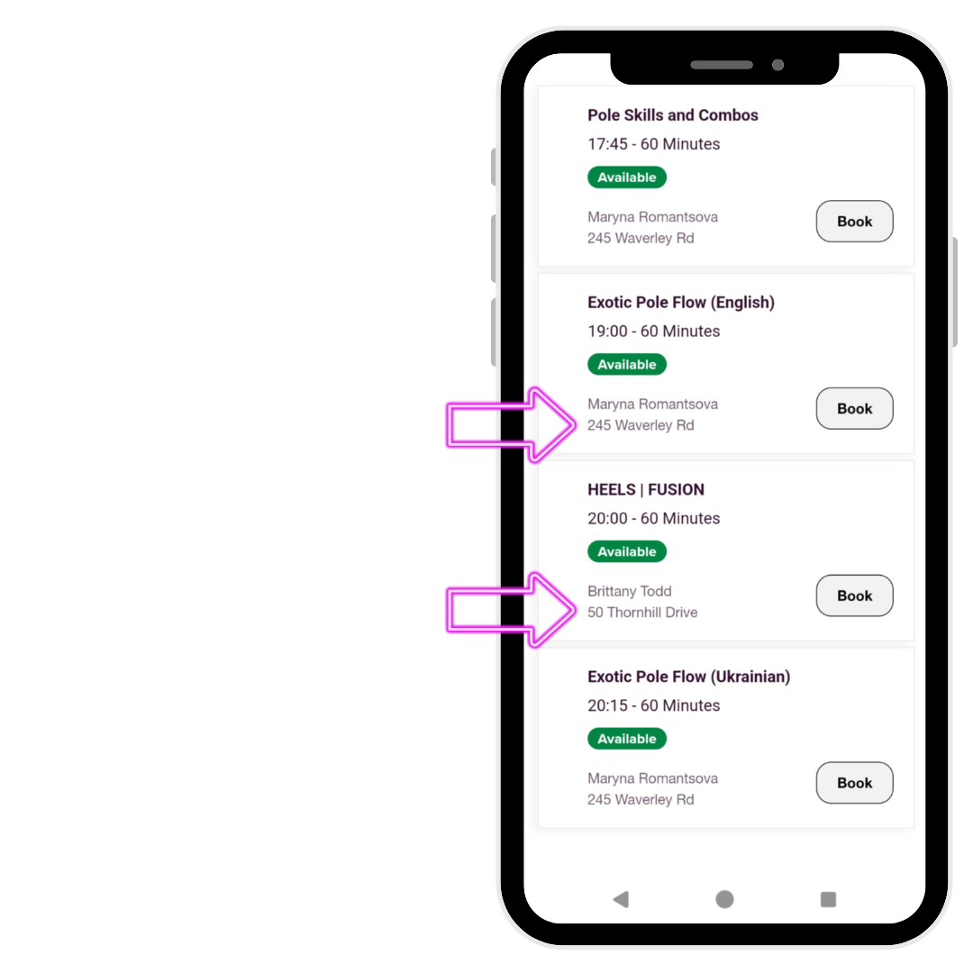 CLASS OPTIONS — Unleashed Studio