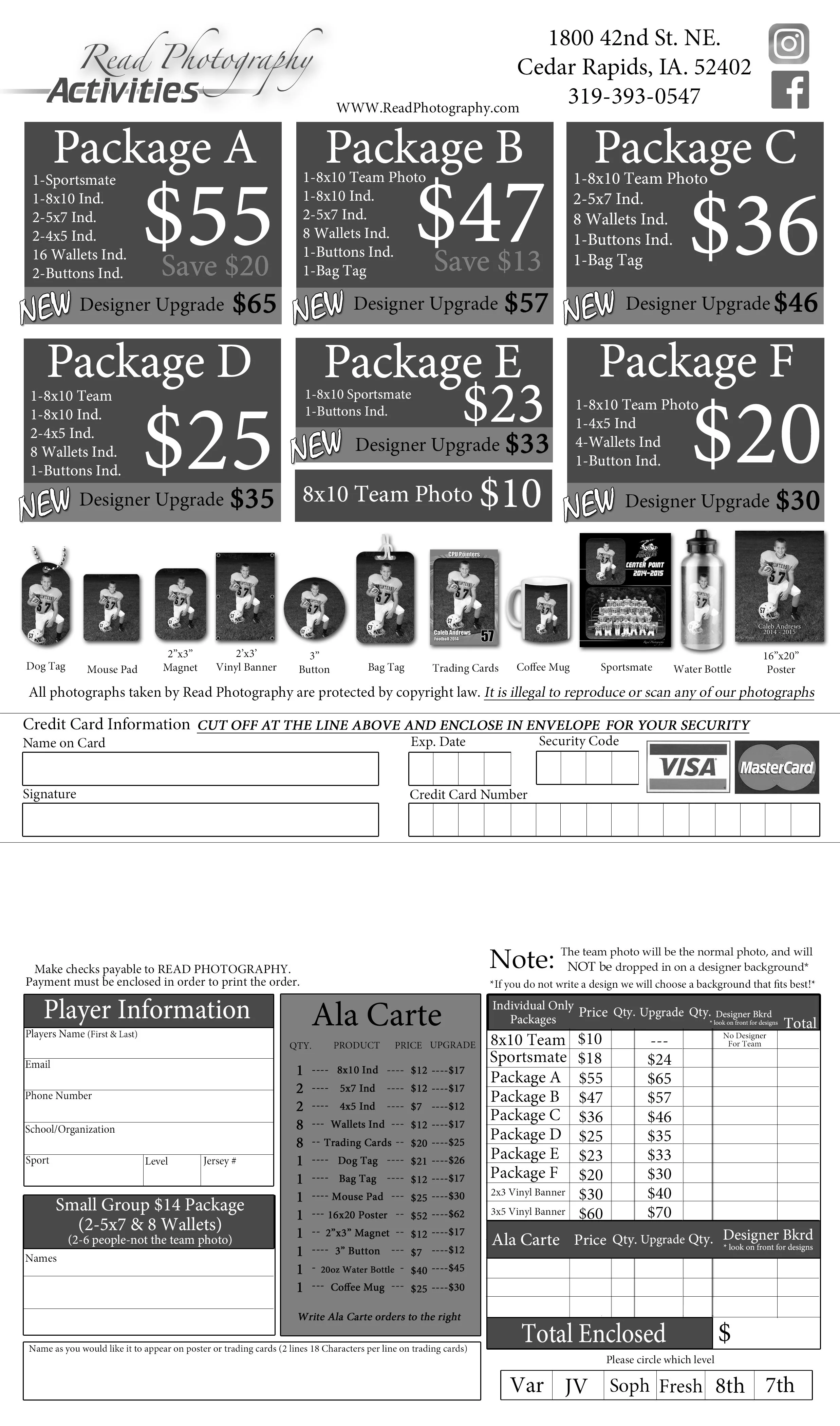 Sports Ordering — Read Photography