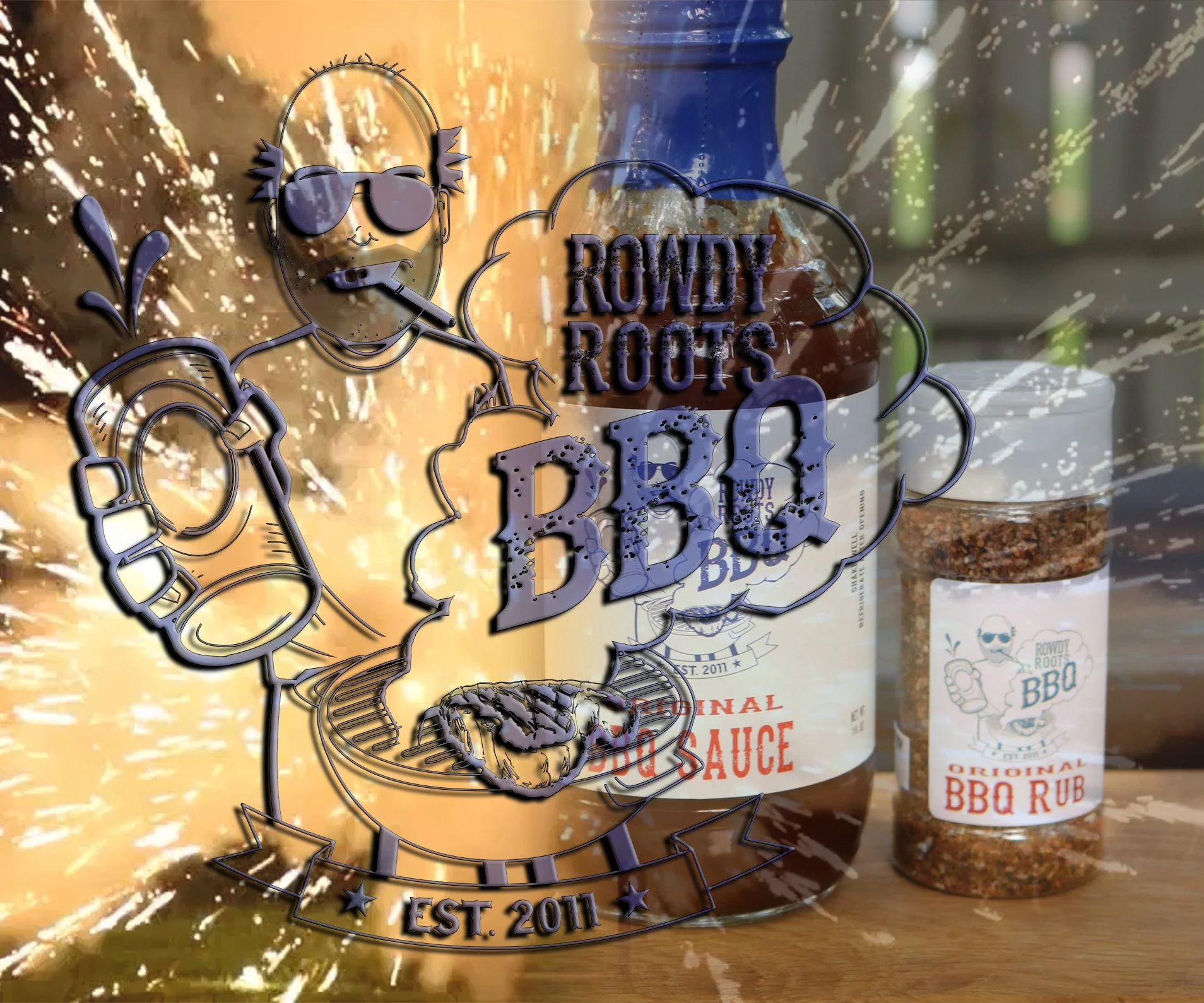 Rowdy Roots BBQ Sauces and Seasonings-Rowdy Roots BBQ Sauces