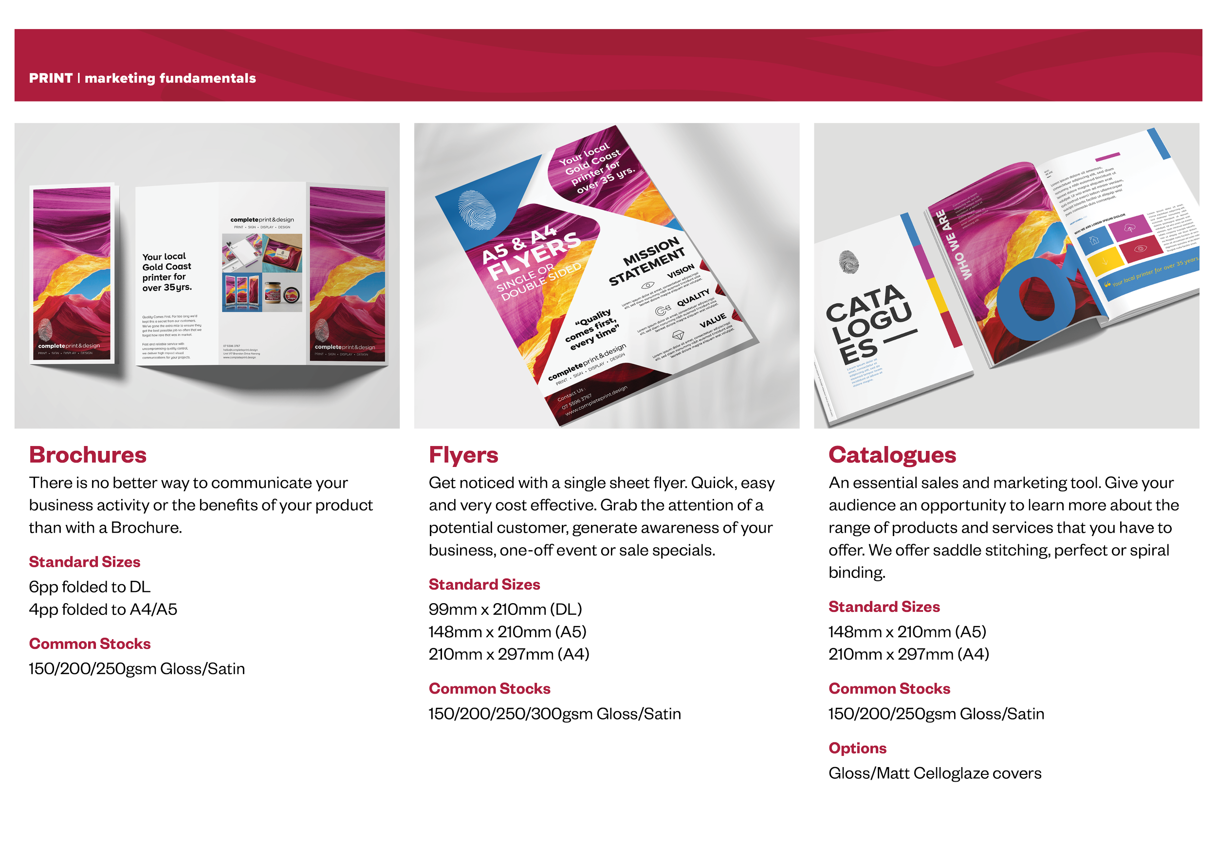 Online Catalogue - Quick & Dependable Print and Design Solutions ...