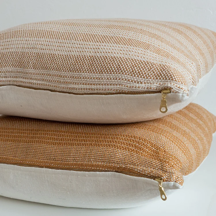 Charcoal Checker Pillows — FENNEL HOME HANDWOVEN TEXTILES