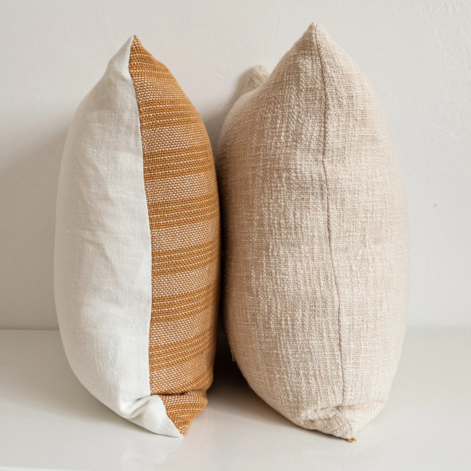 Charcoal Checker Pillows — FENNEL HOME HANDWOVEN TEXTILES