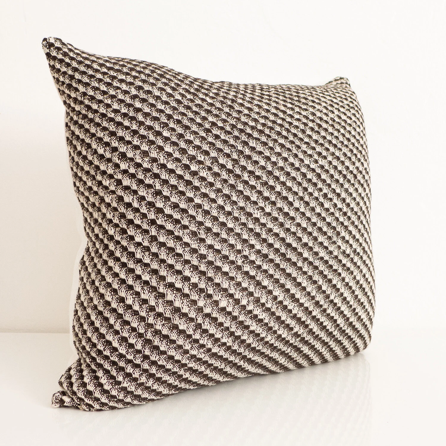 Charcoal Checker Pillows — FENNEL HOME HANDWOVEN TEXTILES