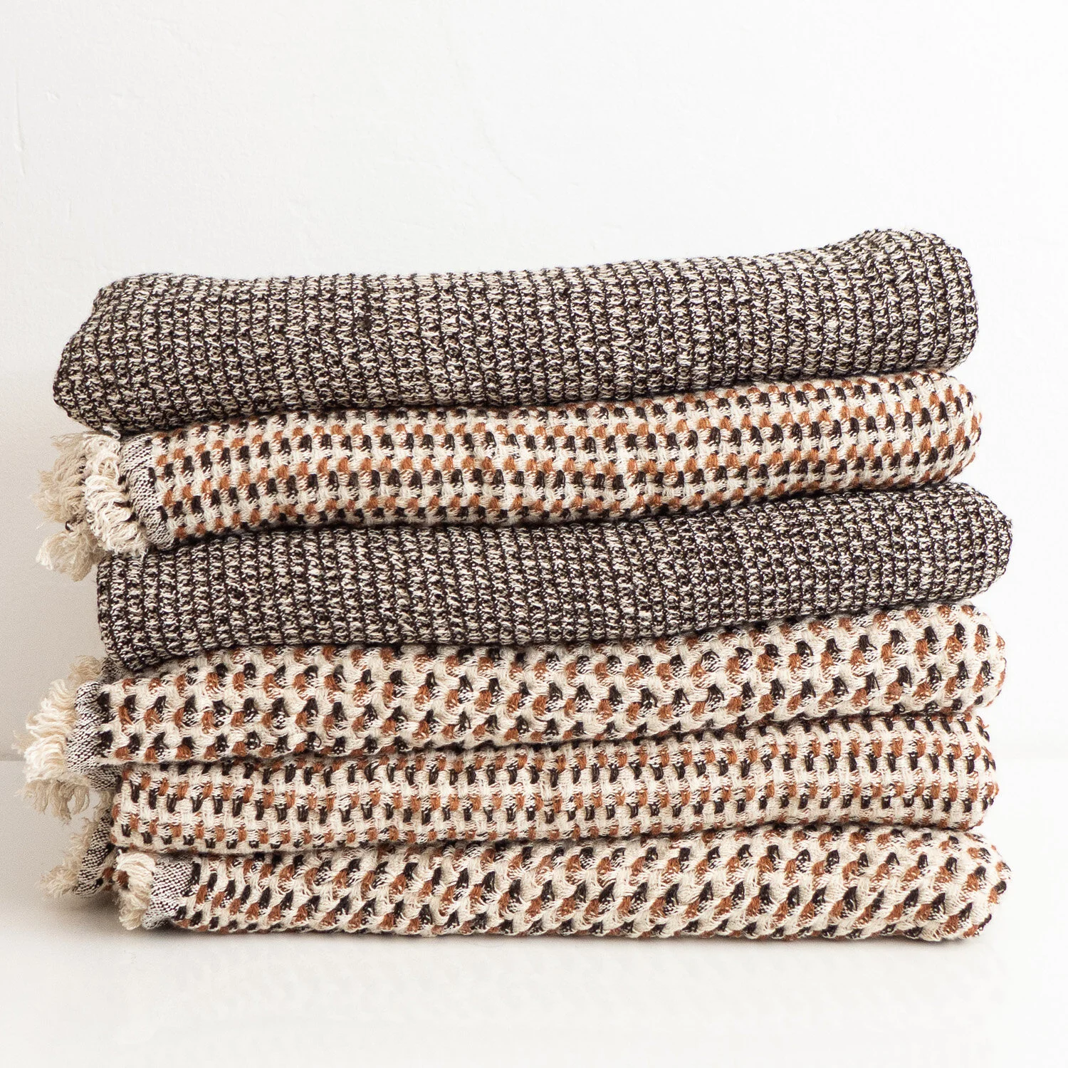 Textured Stripe Blankets — FENNEL HOME HANDWOVEN TEXTILES