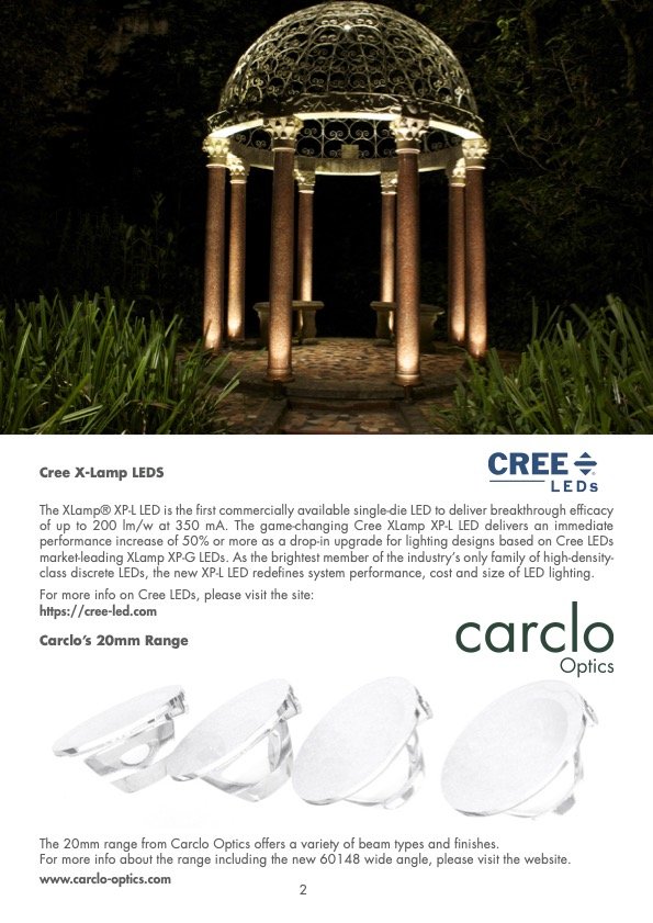 Front cover case studies brochure of works by Landscape Lighting ...