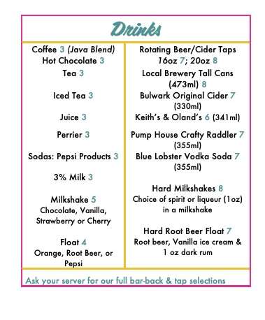Menu — Easy Street Diner